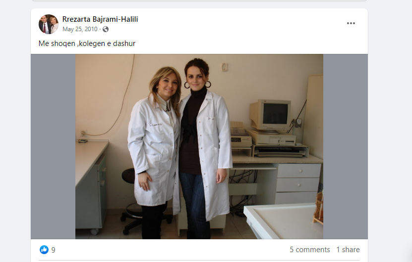 Rrezarta Bajrami Halili calling Greta Lila “a friend, a dear colleague ...